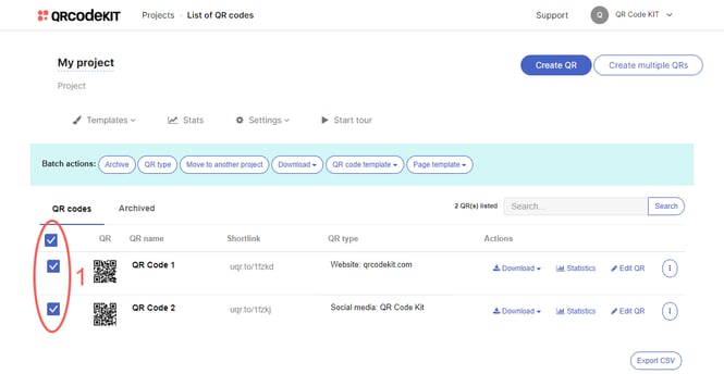 How to perform batch actions How to perform batch actions
